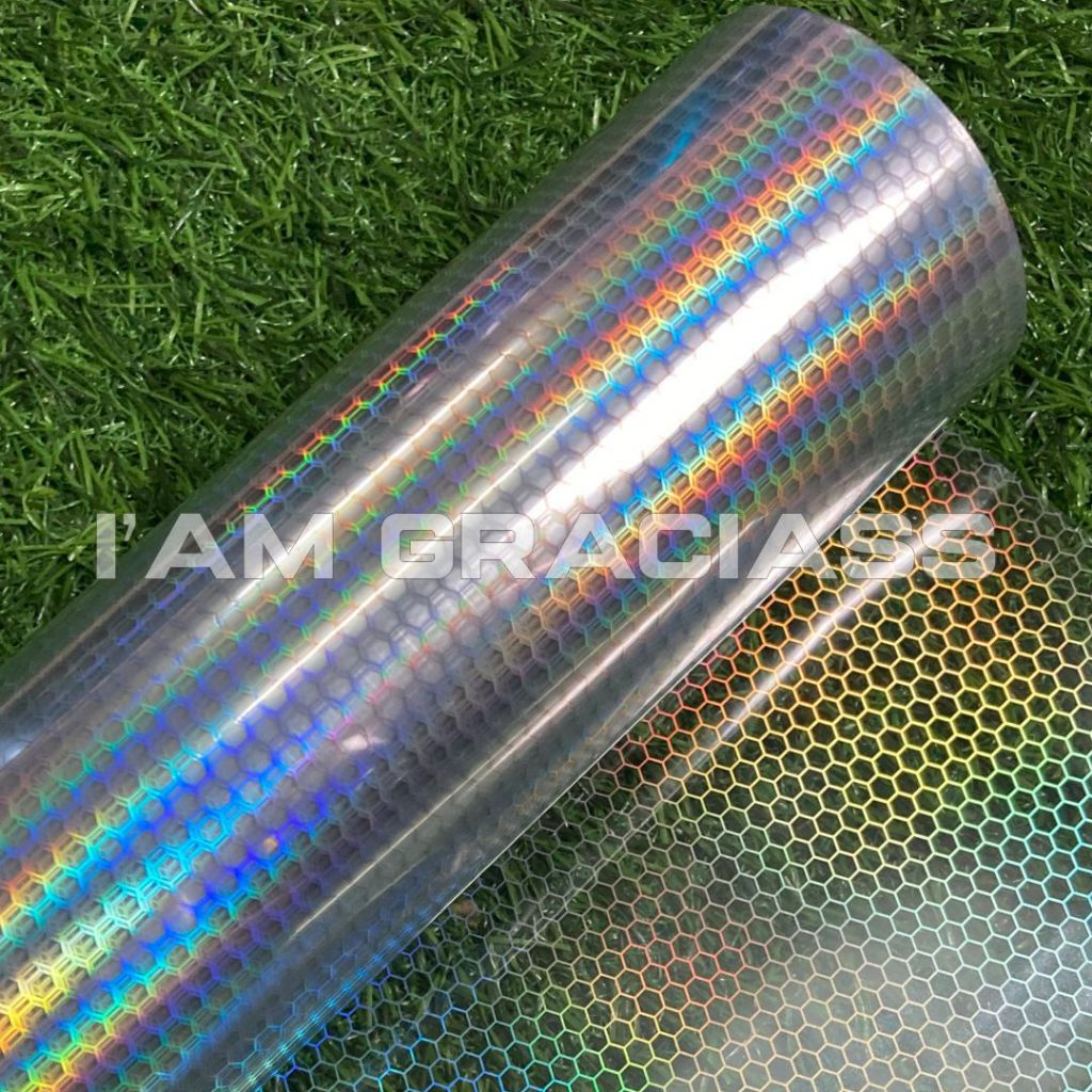 Jual Sticker lampu transparan motif sarang lebah untuk lampu motor atau ...