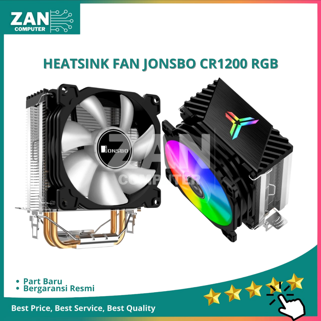 Jual Jonsbo CR1200 CPU Fan Cooler HSF RGB Processor CR 1200 Cooling ...