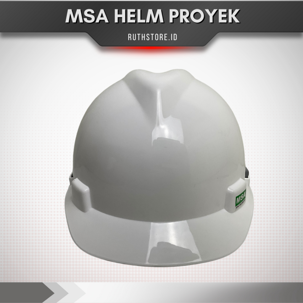 Jual MSA Helm Proyek/Safety Helmet/Helm Kerja/Helm Proyek dengan Inner ...