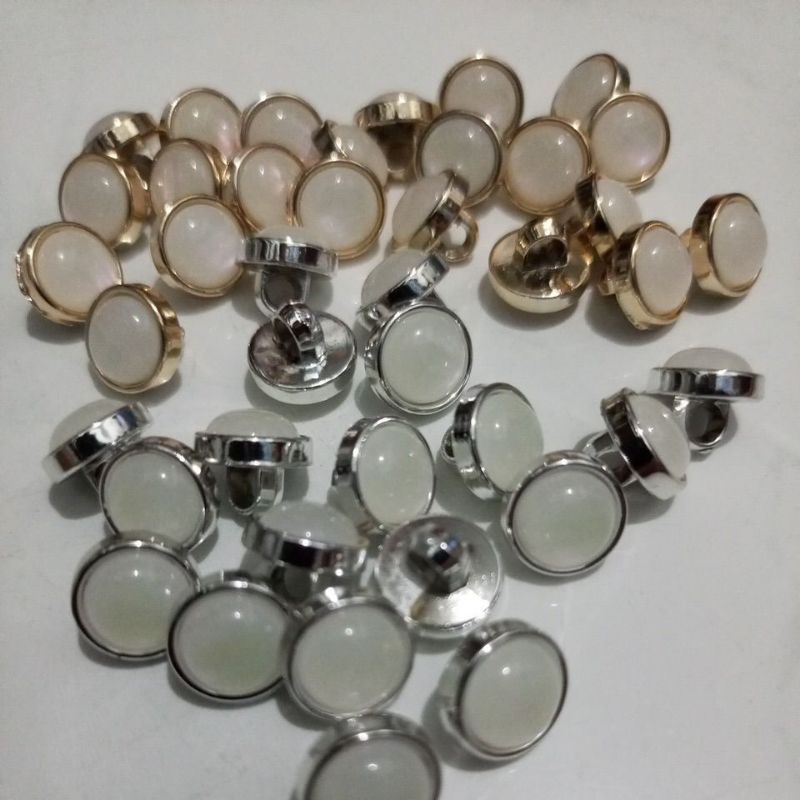 Jual kancing jamur gold Mata ukuran 11mm /13mm isi 12pcs/24pcs | Shopee Indonesia