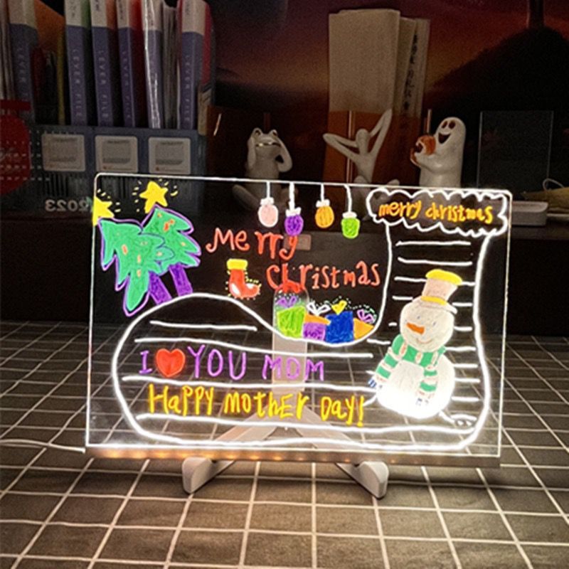 Jual DIY PAPAN AKRILIK LED MEJA IKLAN TOKO CAFE MENU LAMPU LED KREATIF ...
