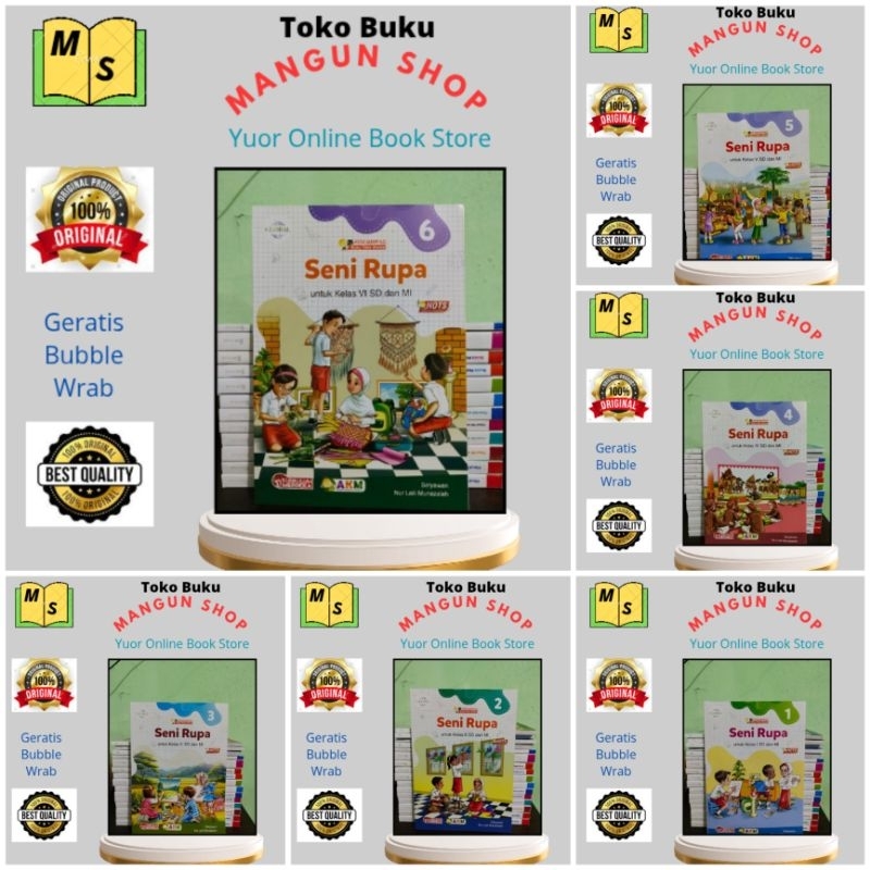 Jual BUKU SENI RUPA KELAS 1,2,3,4,5,6 SD KURIKULUM MERDEKA GLOBAl | Shopee Indonesia