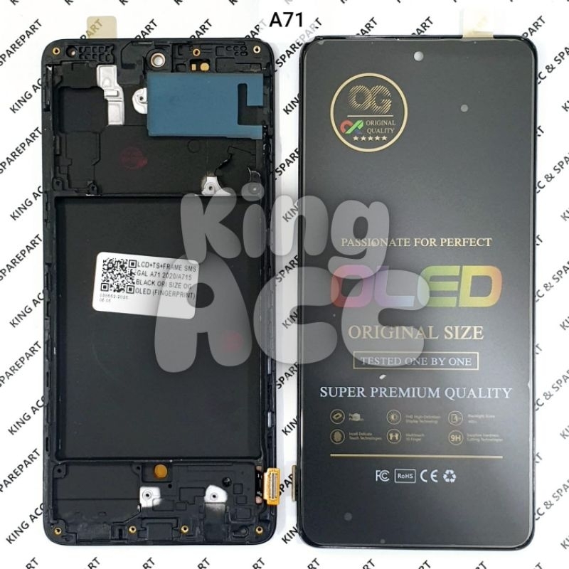Jual OLED OG LCD TOUCHSCREEN SAMSUNG GALAXY A71 2020 / A715 BLACK ORIGINAL OLED OG FINGERPRINT ...