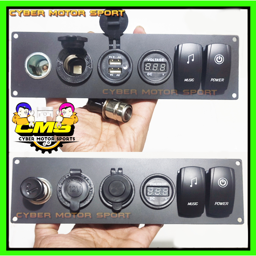 Jual Dashboard mobil panel add on . saklar panel indikator mobil 2 ...