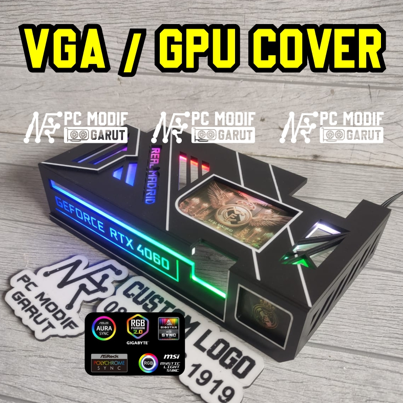 Jual COVER GPU COVER VGA RADEON EDITION CUSTOM LOGO LED ARGB | Shopee ...