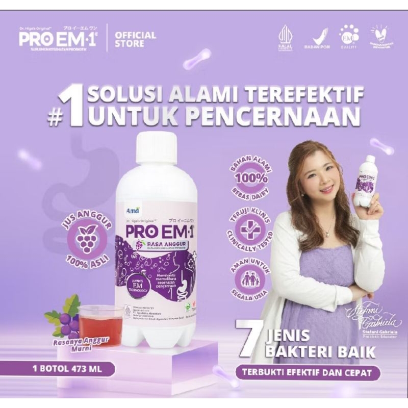 Jual probiotik proem1-pro em 1-anggur-original-probiotik anak-dewasa ...