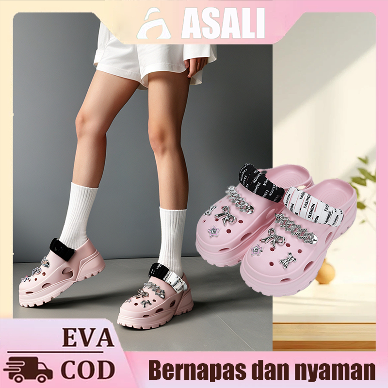 Jual Asali Perempuan Korea Sandal Baim Wanita, Adem & Anti Slip untuk ...