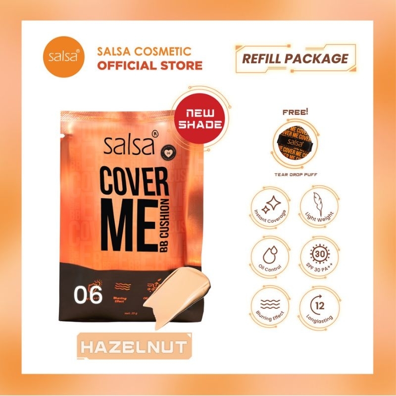 Jual Salsa Cover Me BB Cushion Refiil - Hazelnut | Shopee Indonesia