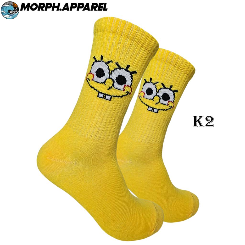 Jual Kaos Kaki Oldschool - Kaos Kaki Karakter Spongebob - Morph.Apparel ...