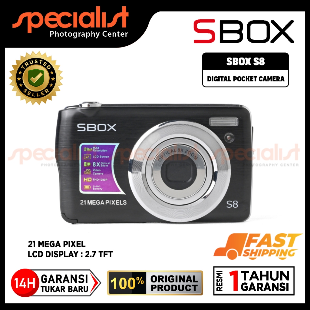 Jual SBOX Digital Pocket Camera S8 Kamera Poket | Shopee Indonesia