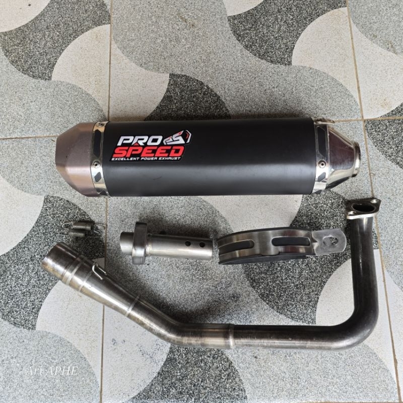 Jual knalpot prospeed black CNC series original vario 125 150 fi ...