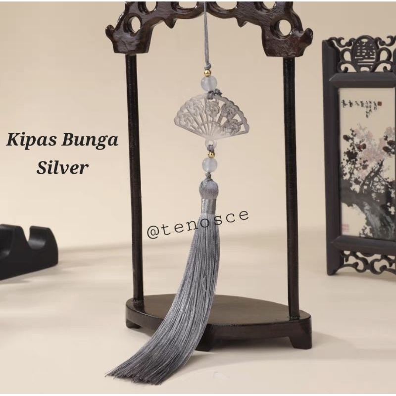 Jual Tassel Tasel Kipas Bunga Vintage Dekorasi Imlek Konien Sincia ...