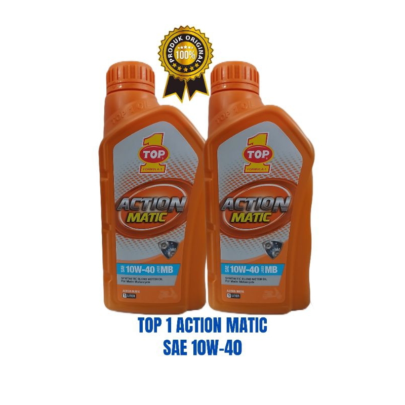 Jual TOP 1 MATIC OLI MOTOR MATIC TOP 1 ACTION MATIC 10W-40 ISI 1Liter&0 ...