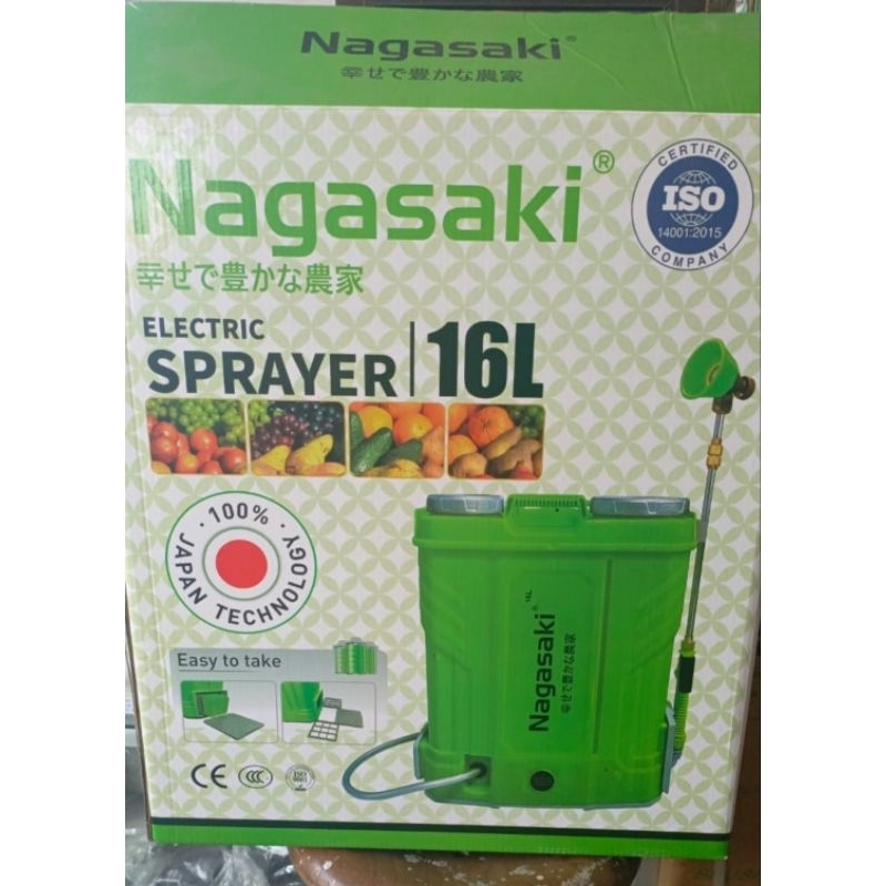 Jual NAGASAKI 100% ORIGINAL 16LITER 125 PSI tangki semprot elektrik ...