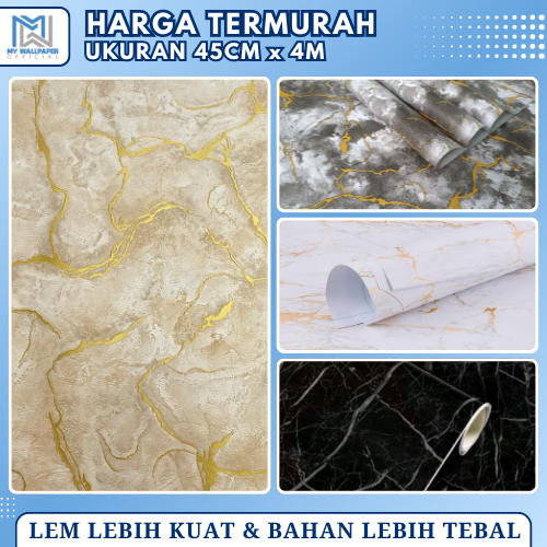 Jual Wallpaper Sticker Dapur Meja Motif Marmer Dinding Marbel Marble ...