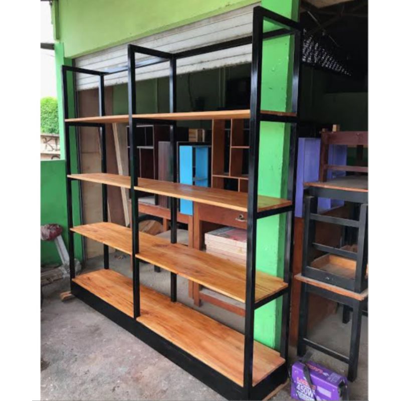 Jual RAK INDUSTRIAL BESI KAYU RAK INDUSTRIAL SERBAGUNA RAK INDOMARET ...