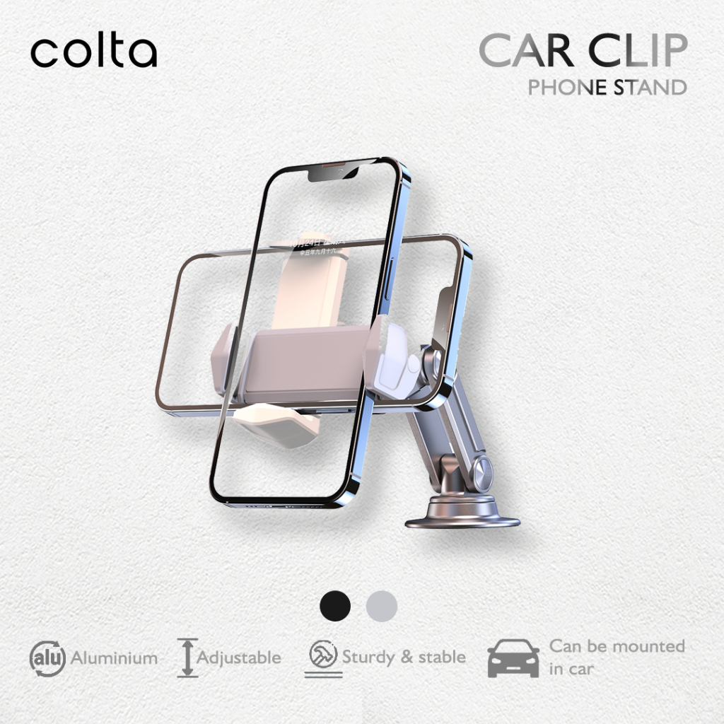 Jual Colta Car Phone Clip Holder Aluminium Stand HP Handphone Bracket ...