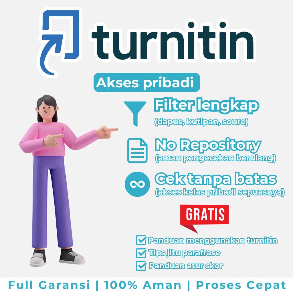 Jual Turnitin No Repository Akses Pribadi Tanpa Batas Full Garansi ...