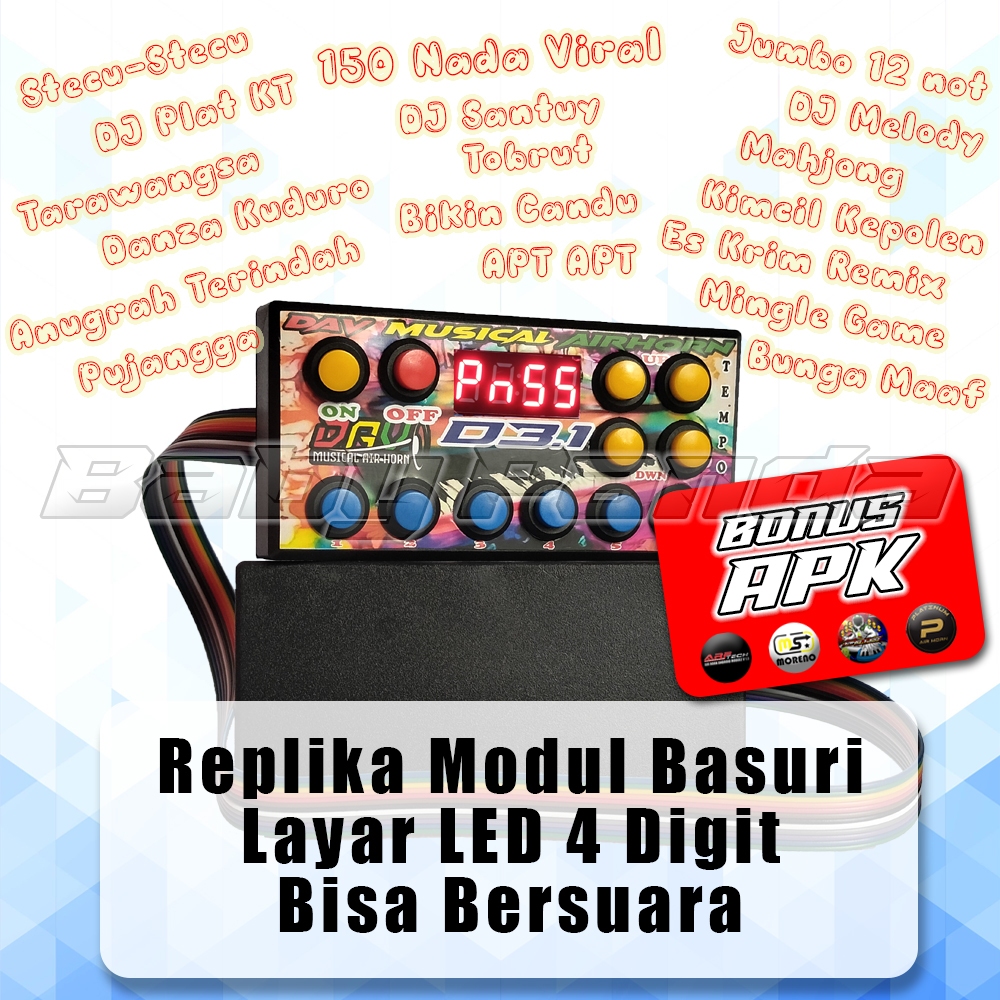 Jual Replika Modul Basuri Telolet Bersuara / Bunyi Dengan Layar LED ...