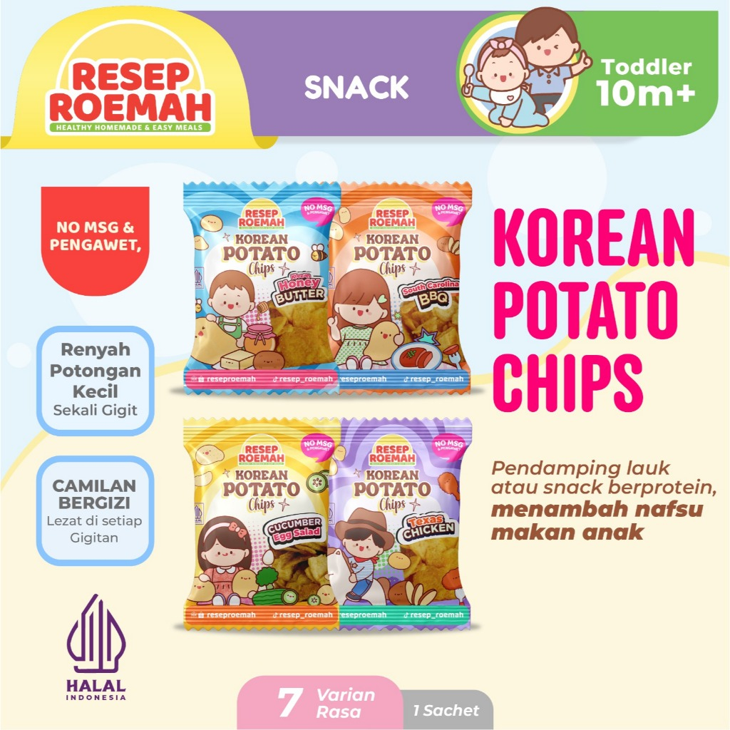 Jual Resep Roemah / Keripik Kentang Crispy Anak / Crunchy Potato Chips ...