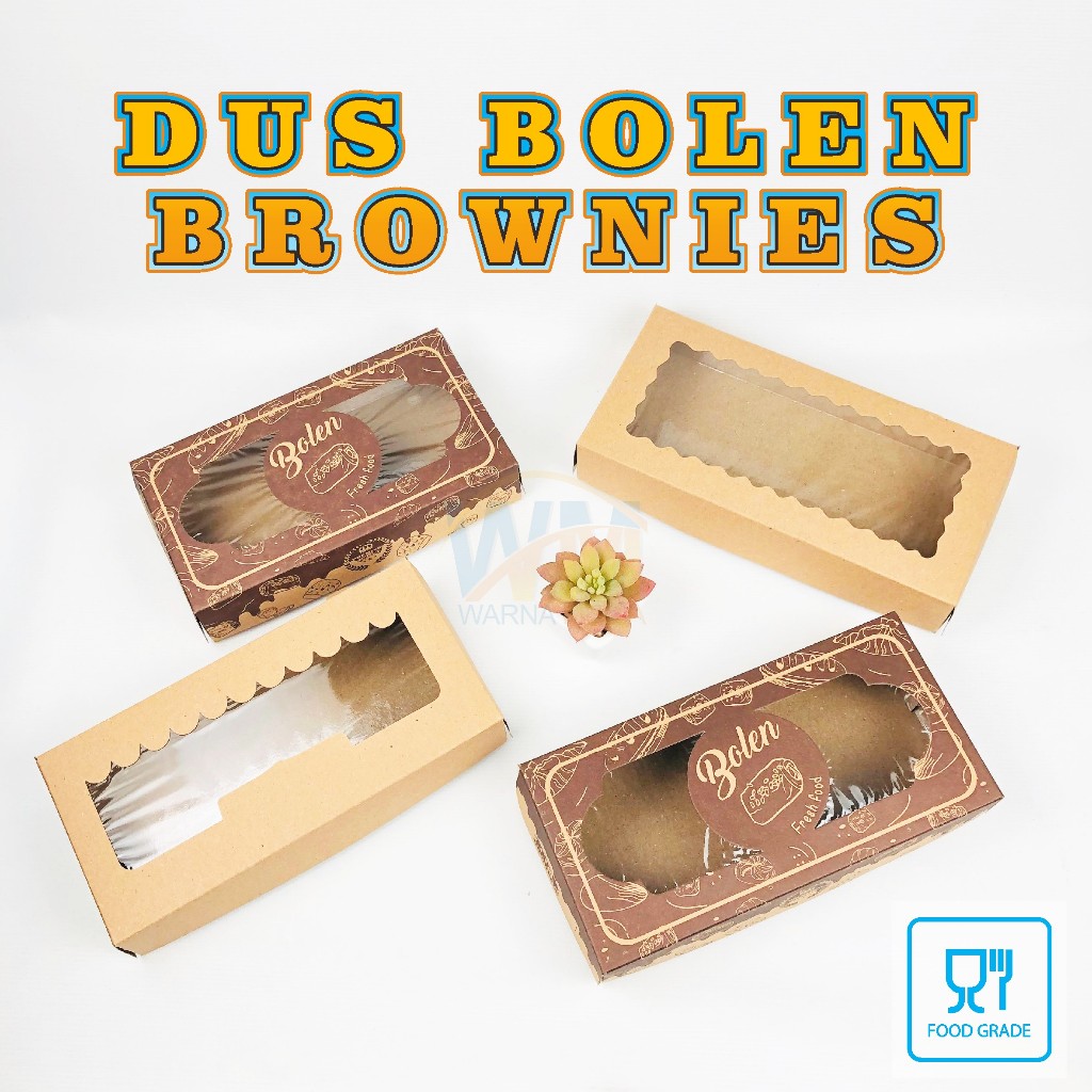 Jual Kotak Dus Box Brownies 24x10x5 / Dus 24x12x5 / Box Bolen / Dus ...