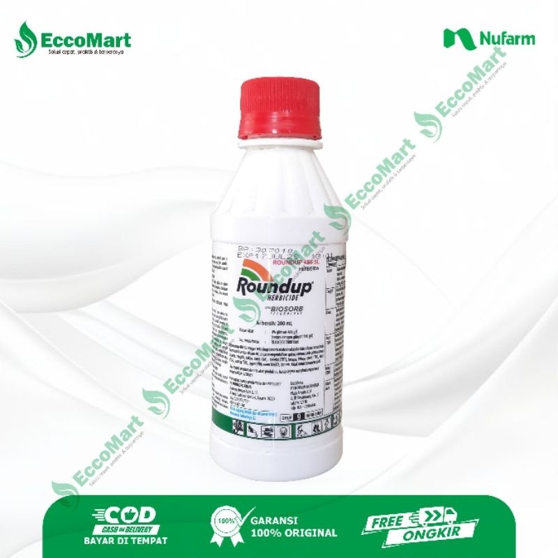 Jual Roundup 486 SL Herbisida Obat Pembasmi Rumput Liar 200 ML ...
