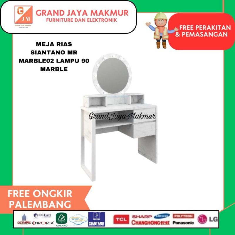 Jual meja rias siantano MR marble02 lampu 90 marble meja rias murah ...