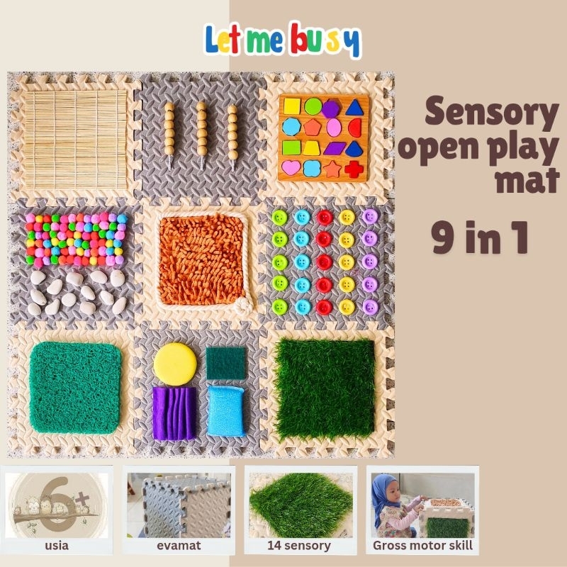 Jual Sensory open playmat mainan edukasi anak mainan sensory 1 2 3 4 5 ...
