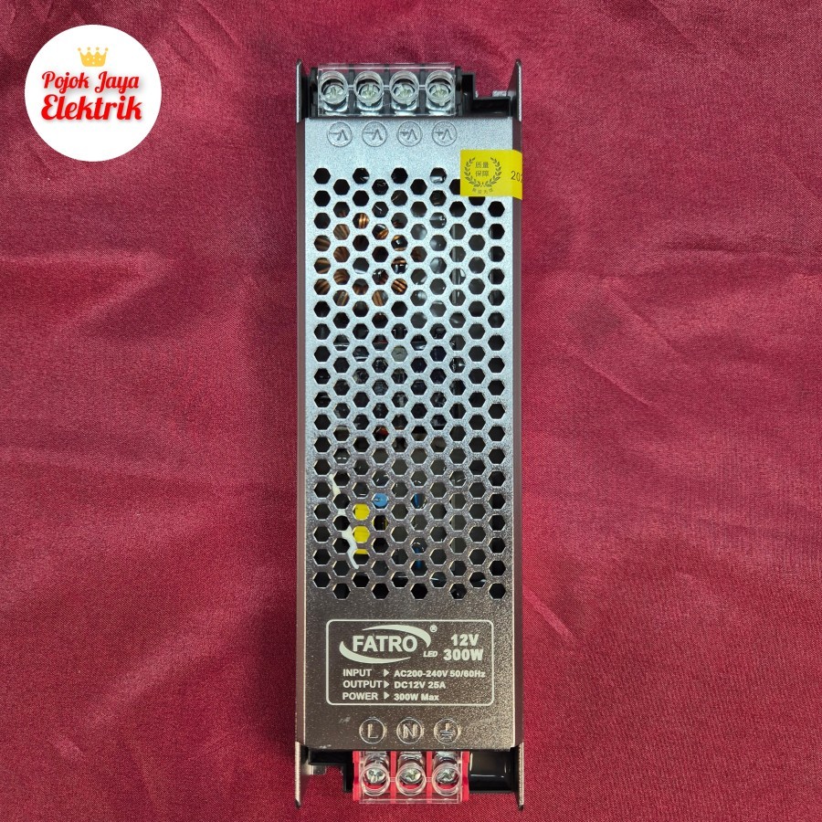 Jual Power Supply Trafo Adaptor Jaring Slim 25A 12V DC 300W Good Quality Fatro | Shopee Indonesia