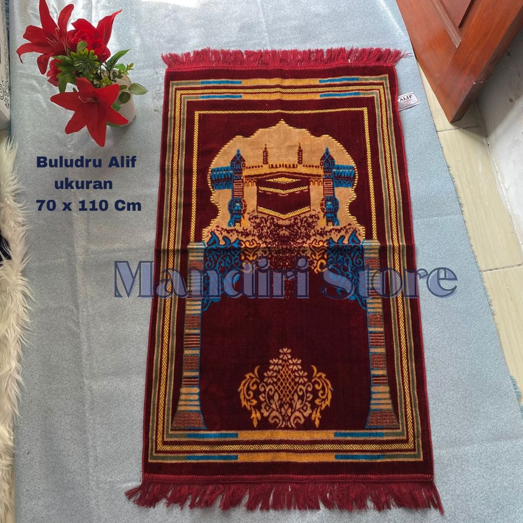 Jual SAJDAH BULUDRU JUMBO MERK ALIF UNTUK SHOLAT MOTIF RANDOM UKURAN 70 ...