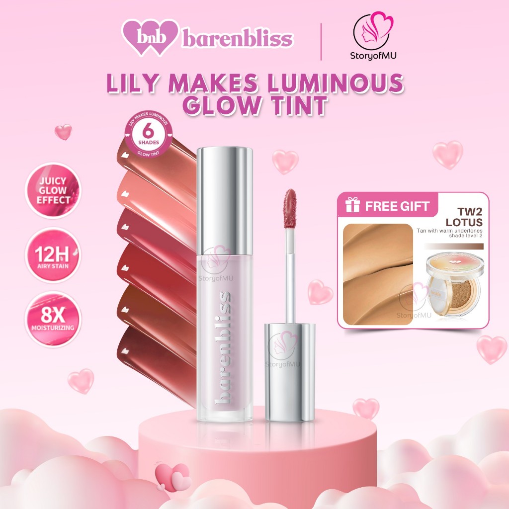 Jual ️ StoryofMU ️ BARENBLISS BNB Lily Makes Luminous Glow Tint Lip ...