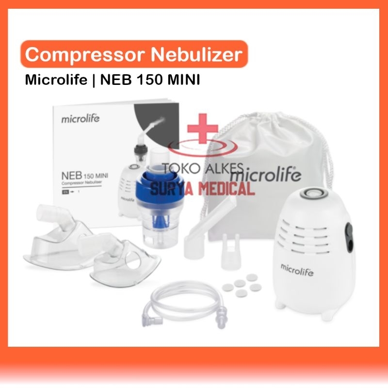 Jual Nebulizer Compressor Microlife NEB 150 Compact Alat Terapi ...