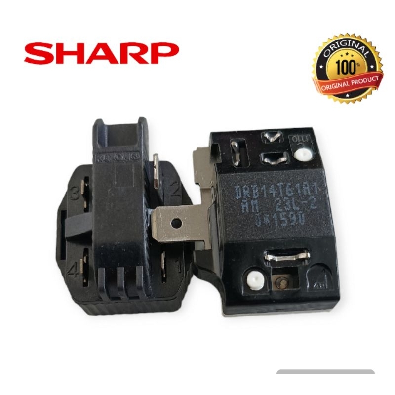 Jual RELAY - Rilay PTC + Overload Kulkas 1 Pintu SHARP ORIGINAL | Relay ...
