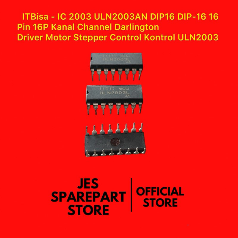 Jual IC 2003 ULN2003AN DIP16 DIP-16 16 Pin 16P Kanal Channel Darlington ...