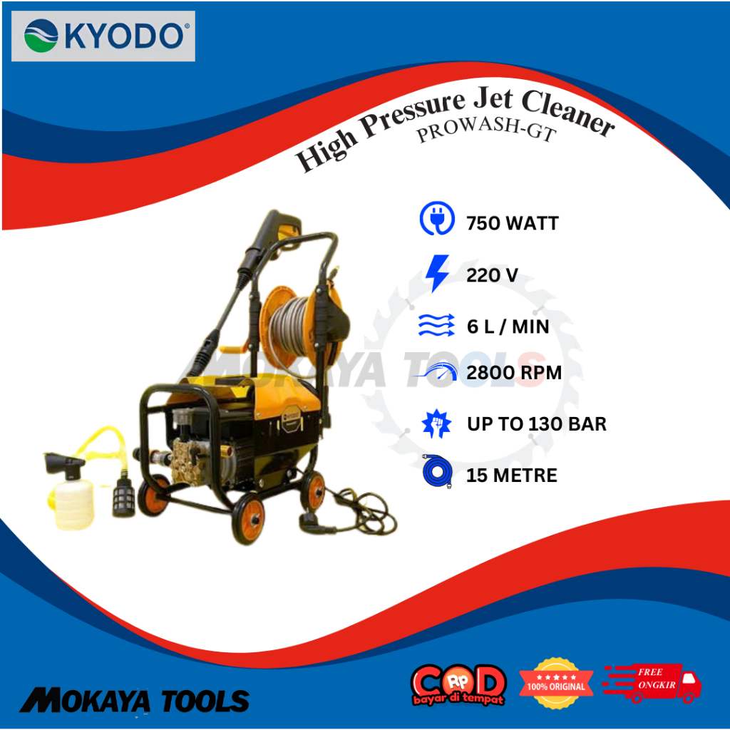 Jual mesin jet cleaner 750 watt Kyodo PROWASH-GT prowash mesin cuci ...