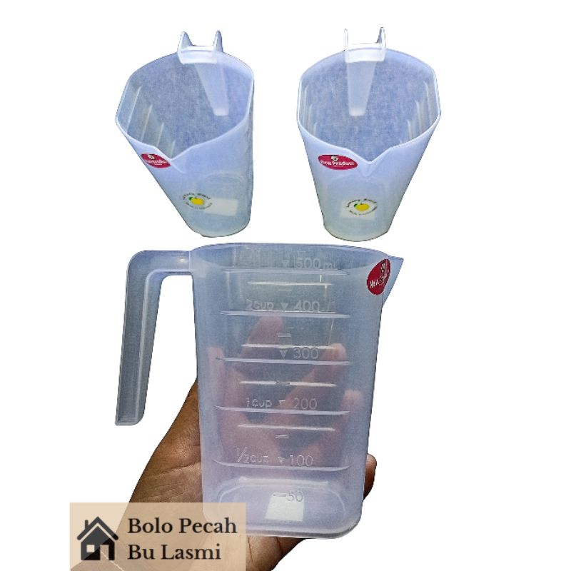 Jual Gelas Takar Ichijuku Lemony 500ml / Gelas Ukur 500ml / Takaran ...