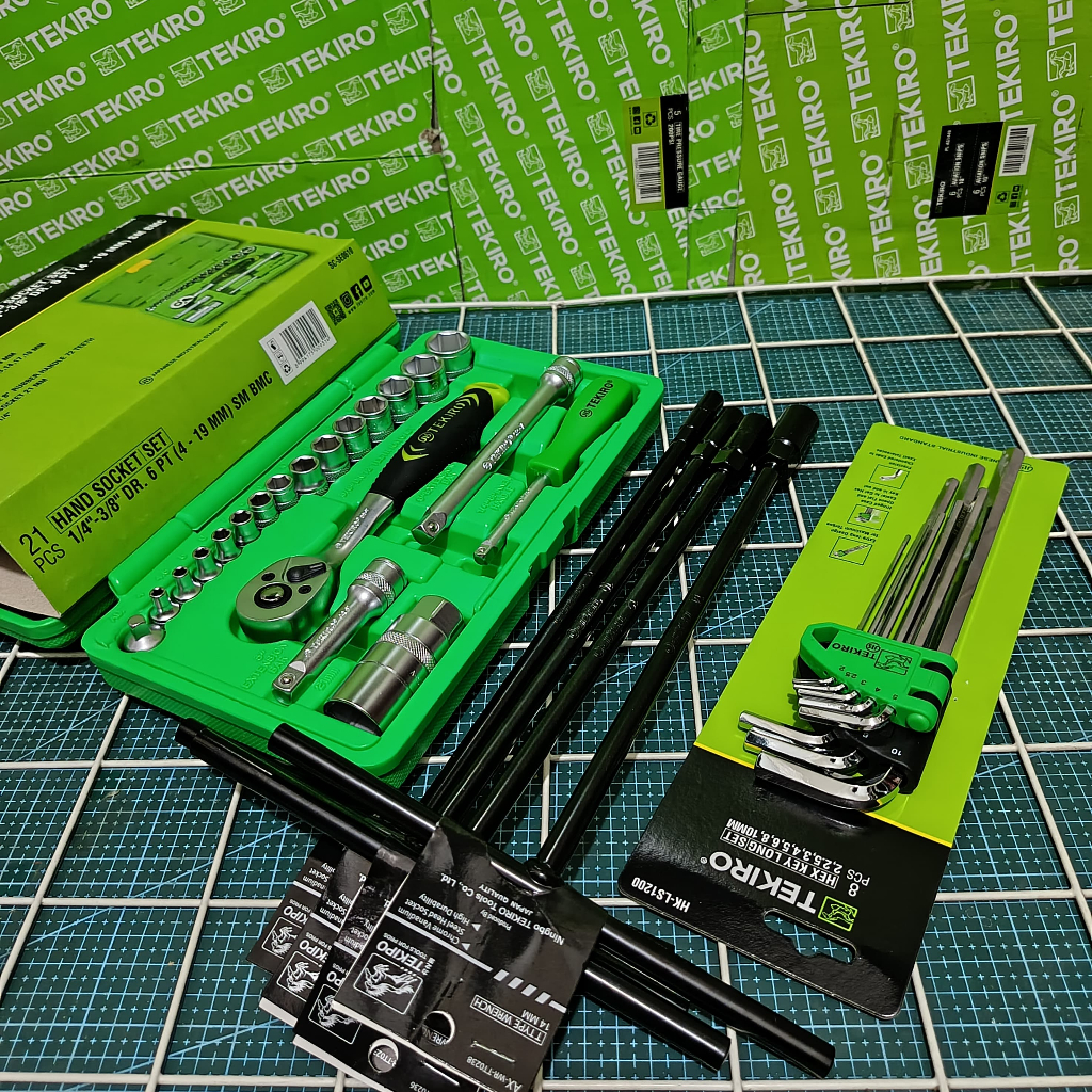 Jual PAKET HEMAT 3 PCS TEKIRO KUNCI SHOCK SOCK SOK SET 21 PCS / KUNCI T SET 8+10+12+14MM 4PCS ...
