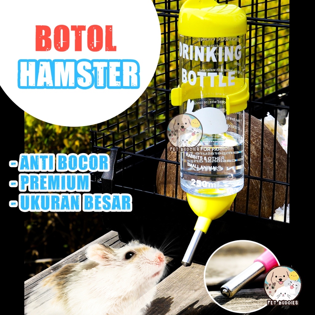 Jual Tempat Minum Hamster, Kucing, Kelinci / Botol Minum Hewan / Botol ...