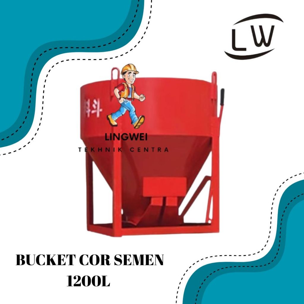 Jual BUCKET COR SEMEN 1200L / CONCRETE BUCKET 1200L | Shopee Indonesia