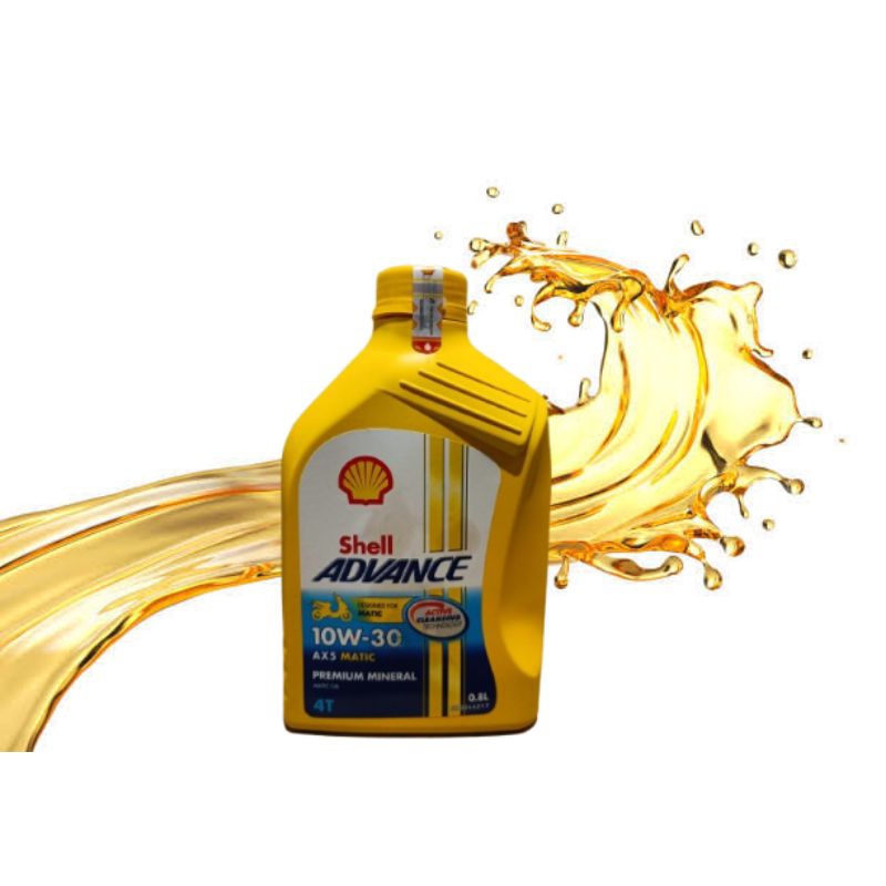 Jual SHELL ADVANCE AX5 MATIC 0.8Ltr 10W-30 PREMIUM MINERAL 0.8Ltr SHELL AX5 MATIC KUNING 800ML ...