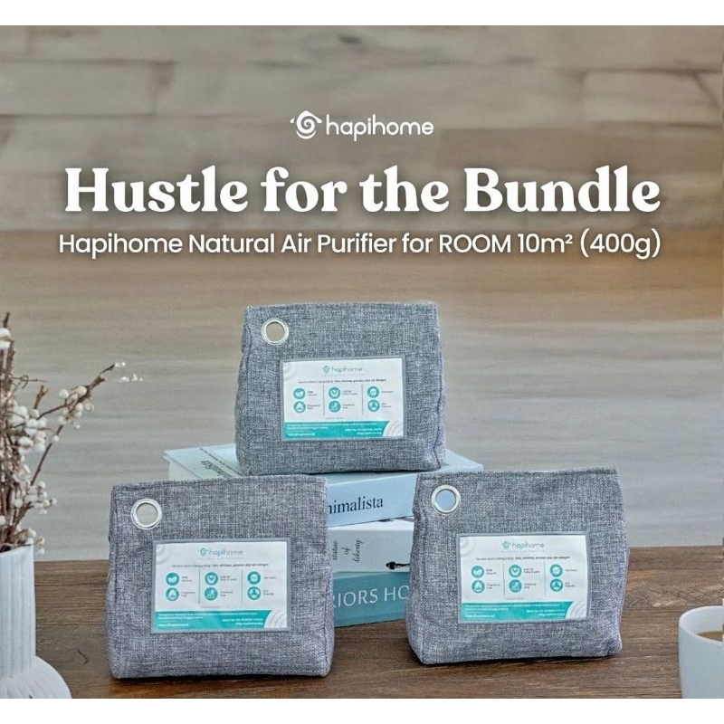 Jual HAPIHOME (BUNDLE HEMAT) PEMBERSIH UDARA ALAMI, PENYERAP LEMBAP DAN ...