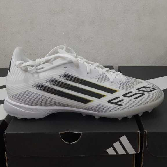 Jual Adidas F50 League TF - White Black Gold JH7726 Original | Shopee ...