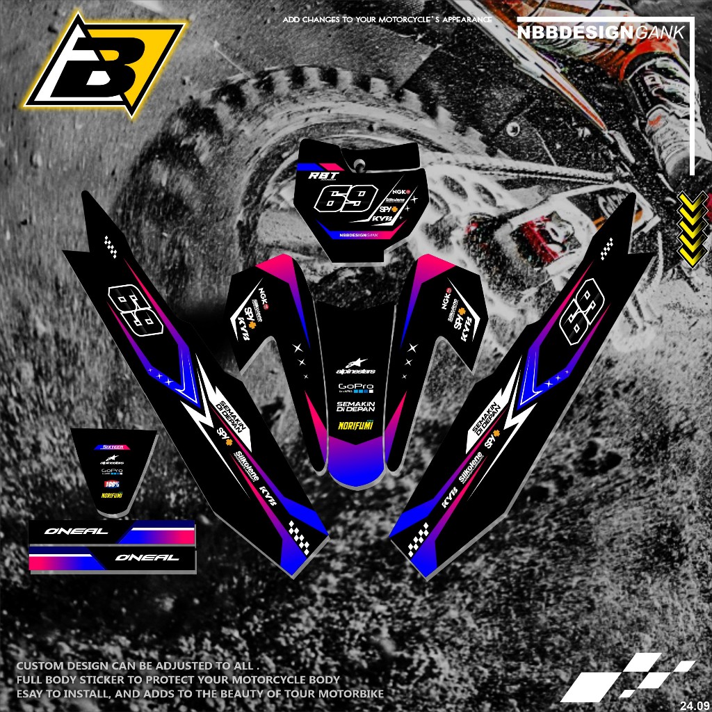 Jual DECAL STIKER RBT DECAL VEGA R NEW FULL BODY MOTOR RBT BEBEK MODIF ...