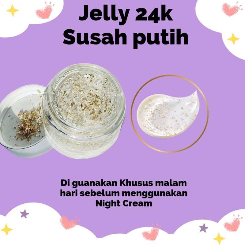 Jual JELLY SUSAH PUTIH 24K CREAM PEMUTIH WAJAH | Shopee Indonesia