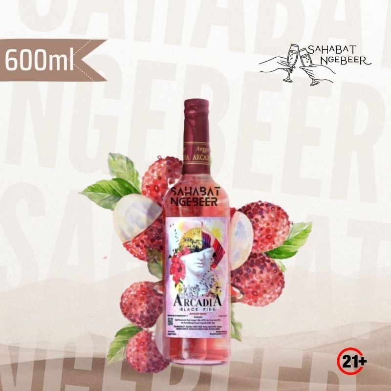 Jual Arcadia Black Pink Anggur Lychee 600Ml | Shopee Indonesia