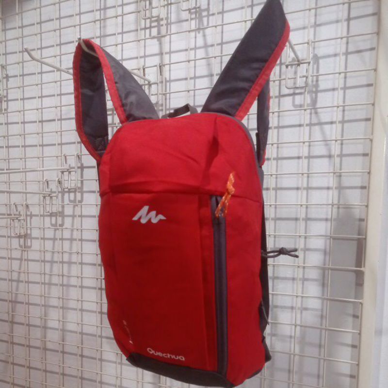 Jual QUECHUA ARPENAZ 10 backpack -red - 20x39cm | Shopee Indonesia