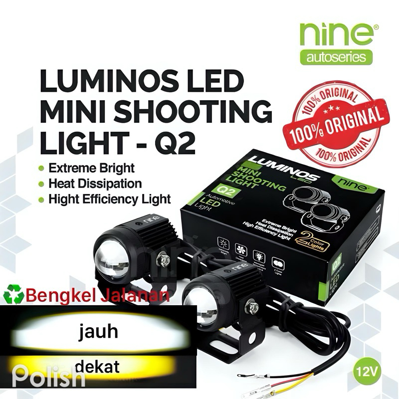 Jual LUMINOS LED Lampu Tembak Q2 32W Mini Shooting Light Laser 2 Colors Waterproof Q2 - NINE ...