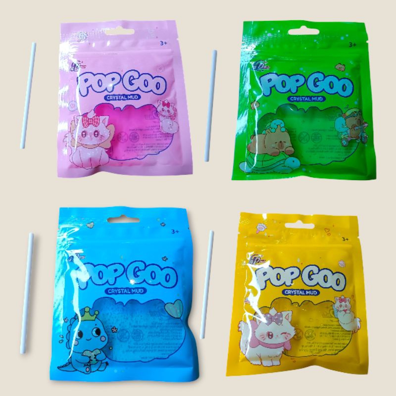 Jual Mainan Viral!! - Slime Import Pop Goo Mainan Slime jelly Balon Bisa di tiup ( 1 paket isi ...