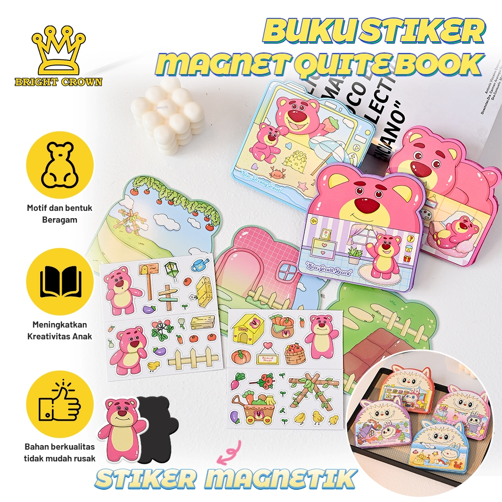 Jual Bright Crown Quiet Book Busy Activity Book / Buku Bongkar Pasang ...