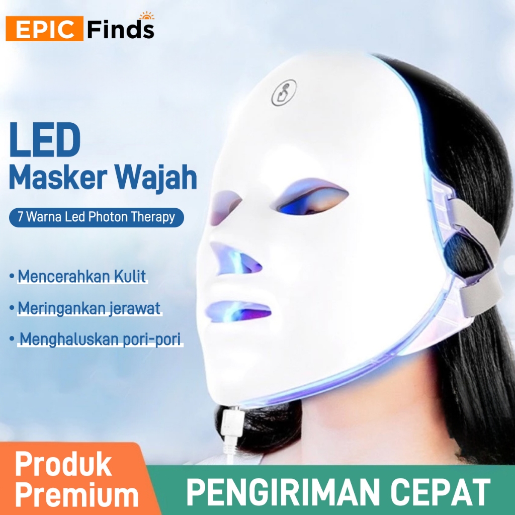 Jual Epic Finds PDT 7 Light Warna Led Mask Photon Therapy LED Masker ...